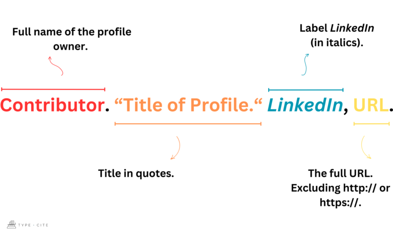 How to Cite LinkedIn in MLA - TypeCite